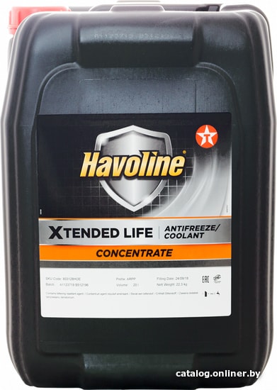 Texaco Havoline XLC+B OFO2 ELC 20л антифриз купить в Минске