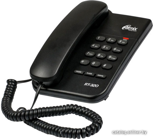 Ritmix RT-320 (черный) проводной телефон купить в Минске