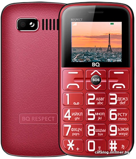 BQ-Mobile BQ-1851 Respect (красный) кнопочный телефон купить в Минске