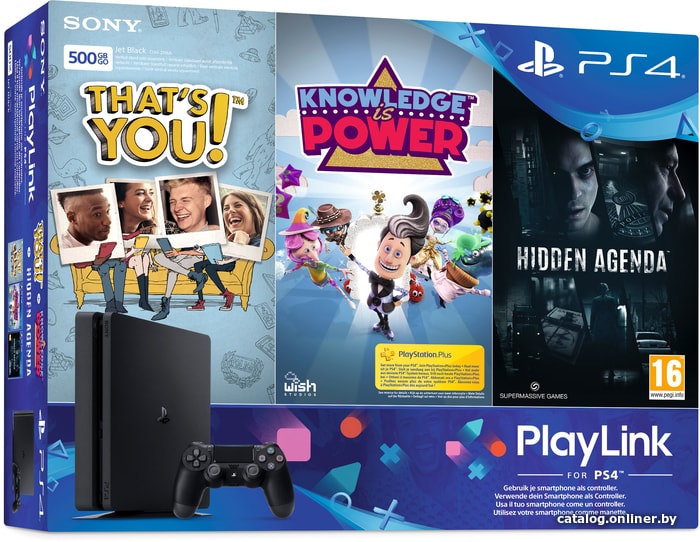 Sony PlayStation 4 500GB +Это ты! +Скрытая повестка +Знание - сила ...