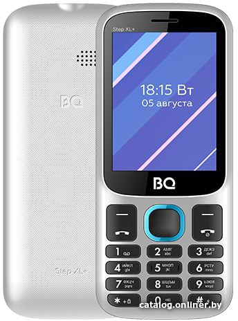 BQ-Mobile BQ-2820 Step XL+ (белый/синий) кнопочный телефон купить в Минске