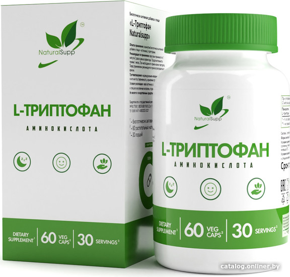 NaturalSupp L-Tryptophan vegan (60 капсул) L-триптофан купить в Минске
