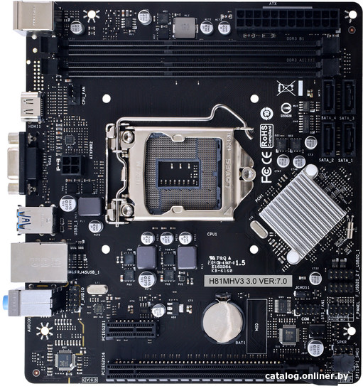 BIOSTAR H81MHV3 3.0 Ver. 7.0 материнскую плату купить в Минске