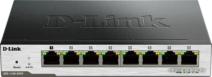 D-Link DGS-1100-08PD/B1A настраиваемый коммутатор купить в Минске
