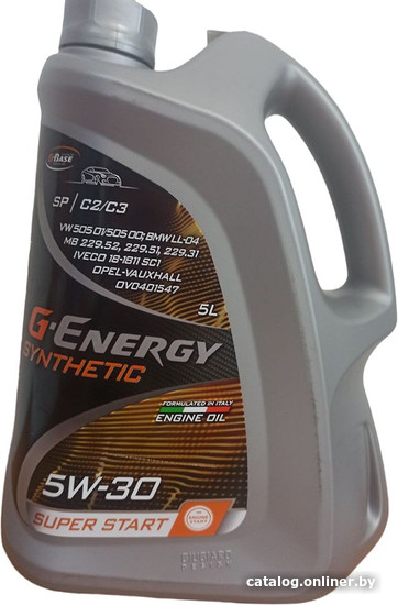 G-Energy Synthetic Super Start SP C2/C3 5W-30 5л моторное масло купить ...