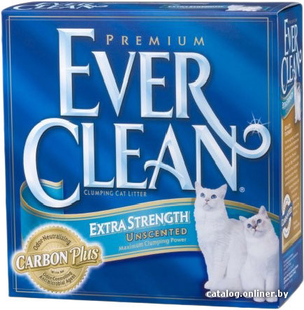 Ever Clean Extra Strength Unscented 10 кг наполнитель для туалета ...